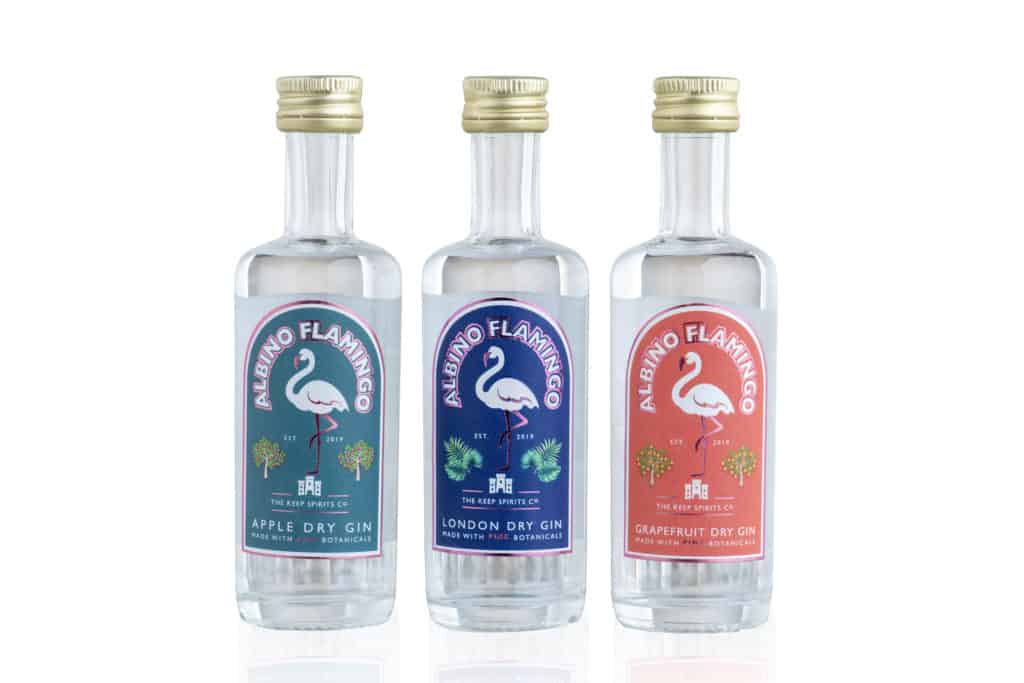 Albino Flamingo - Miniature Gins *Choose Flavour* (45% 5cl) - The Keep ...